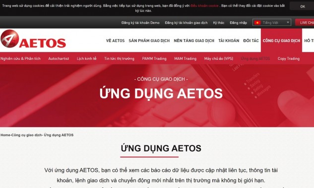 Cảnh giác với Aetos - Ứng dụng giao dịch Forex trái phép tại Việt Nam