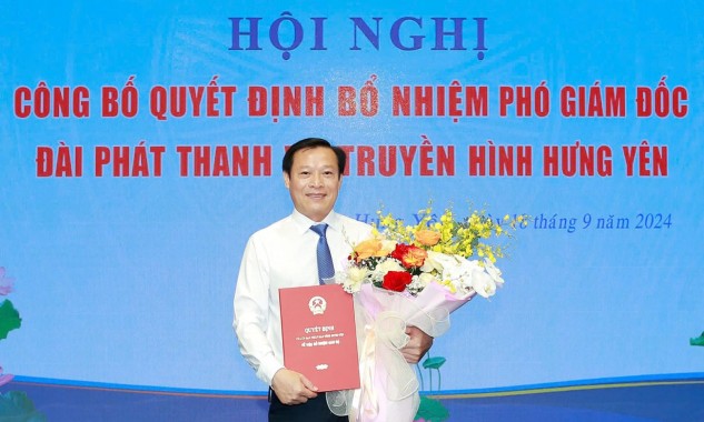 Nhà báo Bùi Hải Đăng được bổ nhiệm làm Phó Giám đốc Đài PTTH Hưng Yên