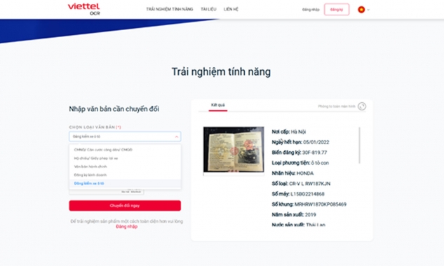 Viettel OCR - Công nghệ đẩy nhanh quá trình số hóa tại Việt Nam